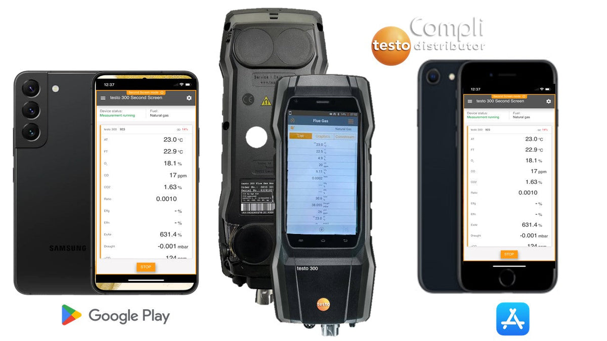 Testo 300+ Flue Gas Analyser Ultra-Smart Kit – Compli-Direct.uk